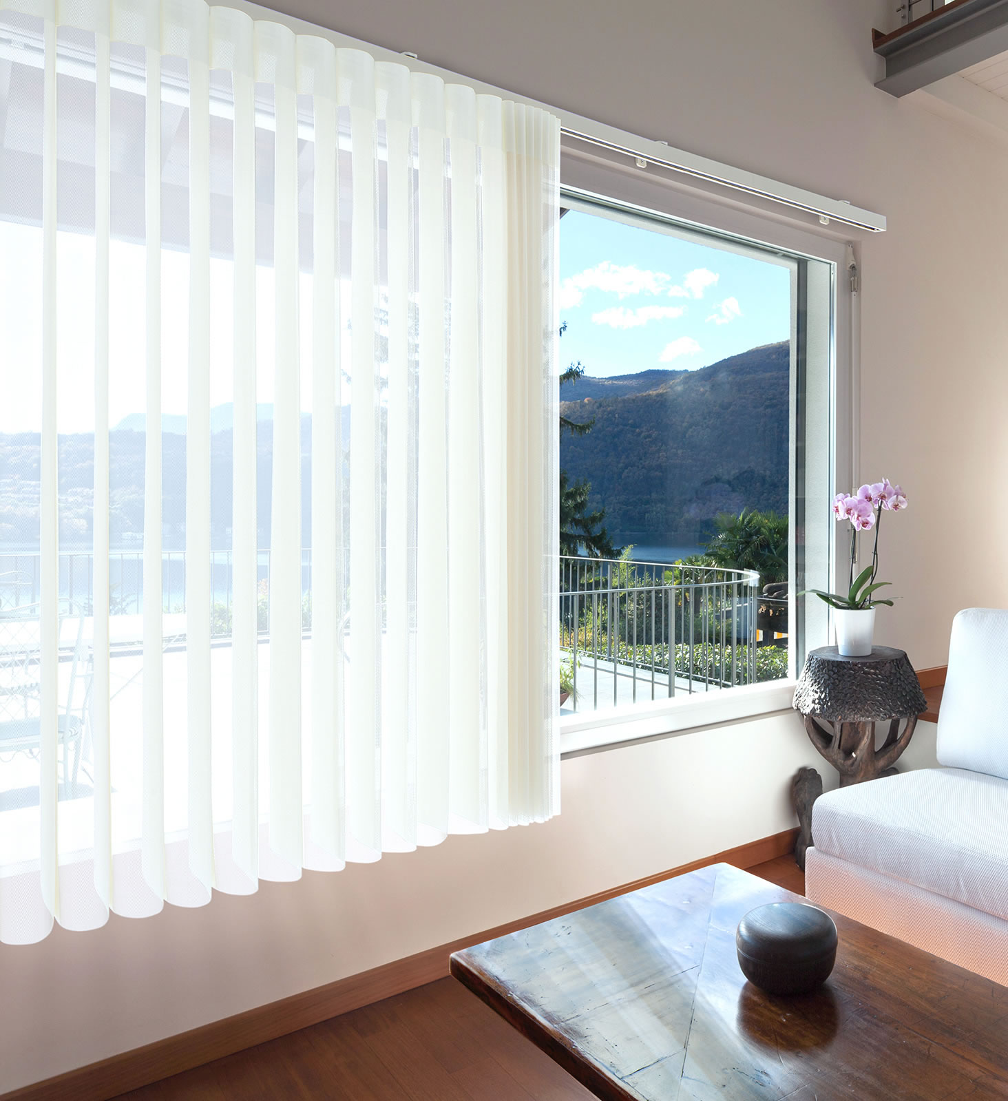 Exquisite Vertical Sheer Shades | BuyHomeBlinds.com