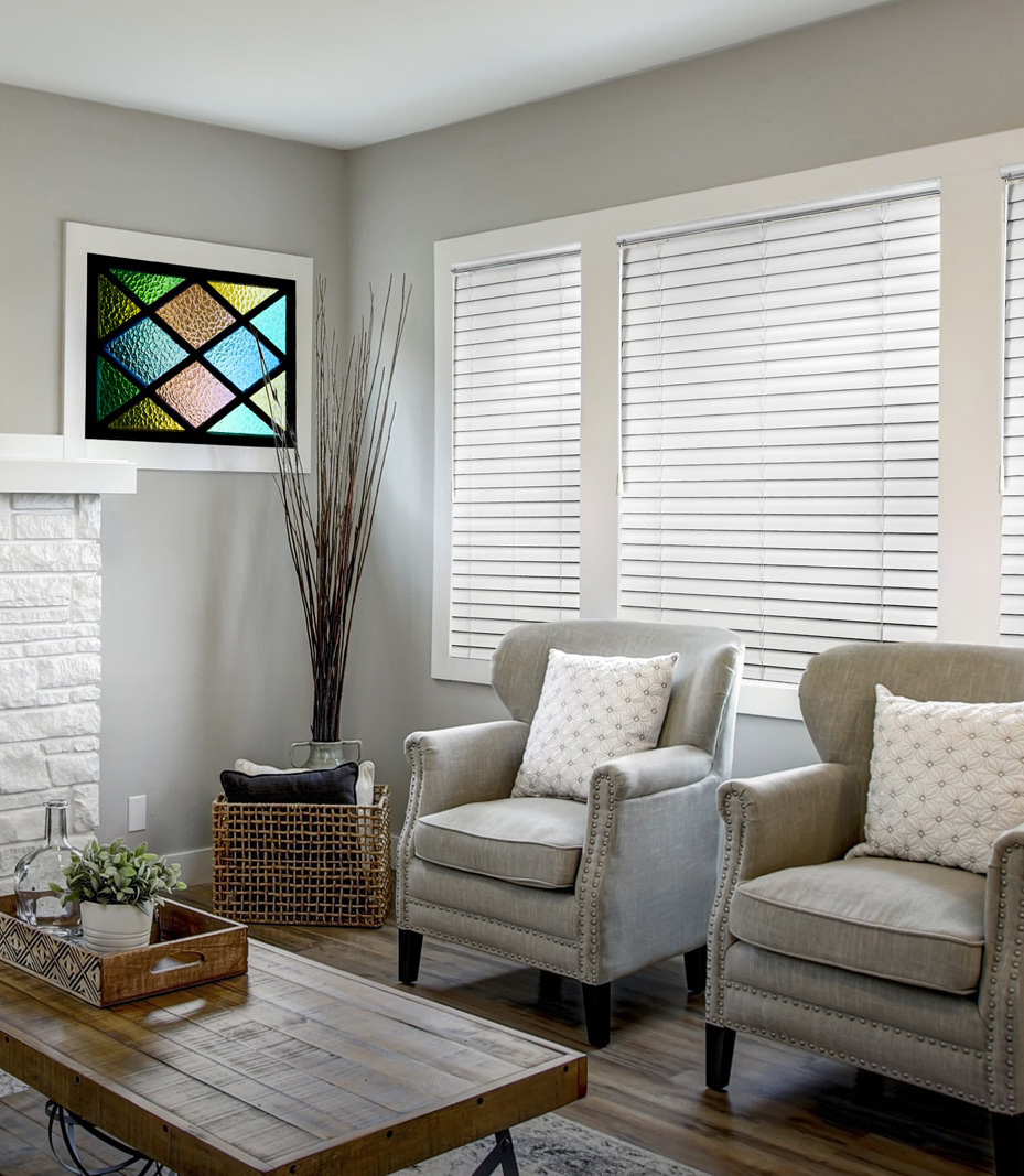 Perfect Cordless Faux Wood Blinds 2" & 2-1/2" | BuyHomeBlinds.com
